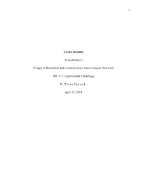 Crisis and Trauma - Border Crisis Alexa Medrano College of Humanities ...
