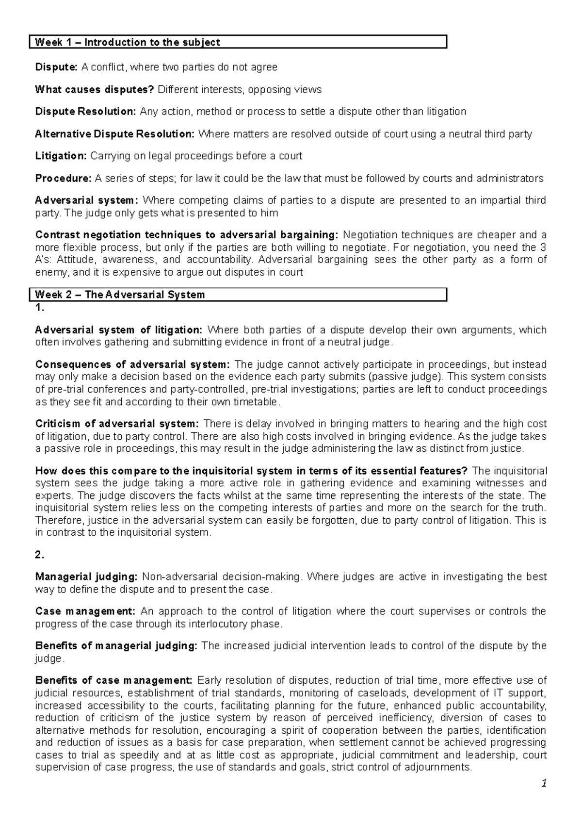Lecture Notes - Tutorial Questions and Answers - Week 1 Introduction to ...