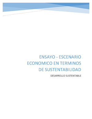 Escenario Modificado - ESCENARIO MODIFICADO DESARROLLO SUSTENTABLE ...