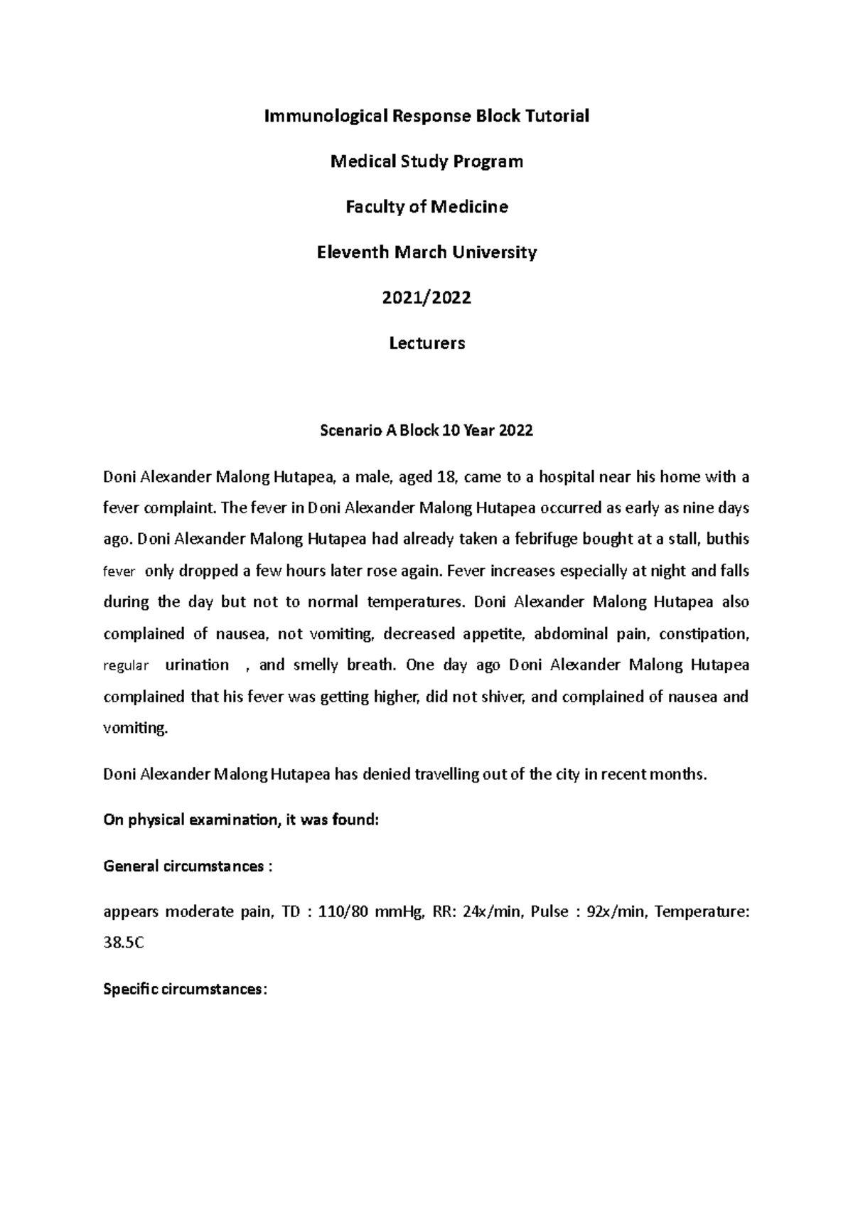 Typhoid Fever Immune Response - Immunological Response Block Tutorial ...