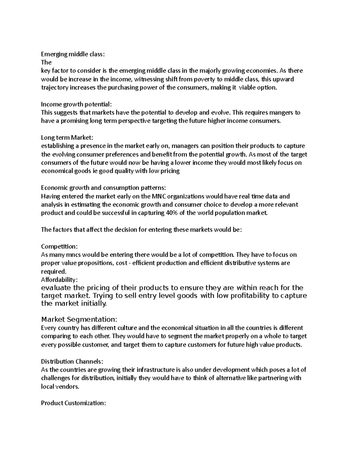 Brics - How would manager would interpret the upcoming brick - STEN4000 ...