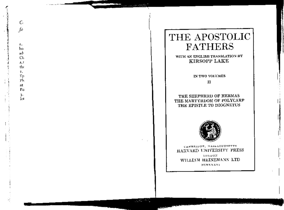 Letter to Diognetus - NOTES - THIS1512 - Studocu