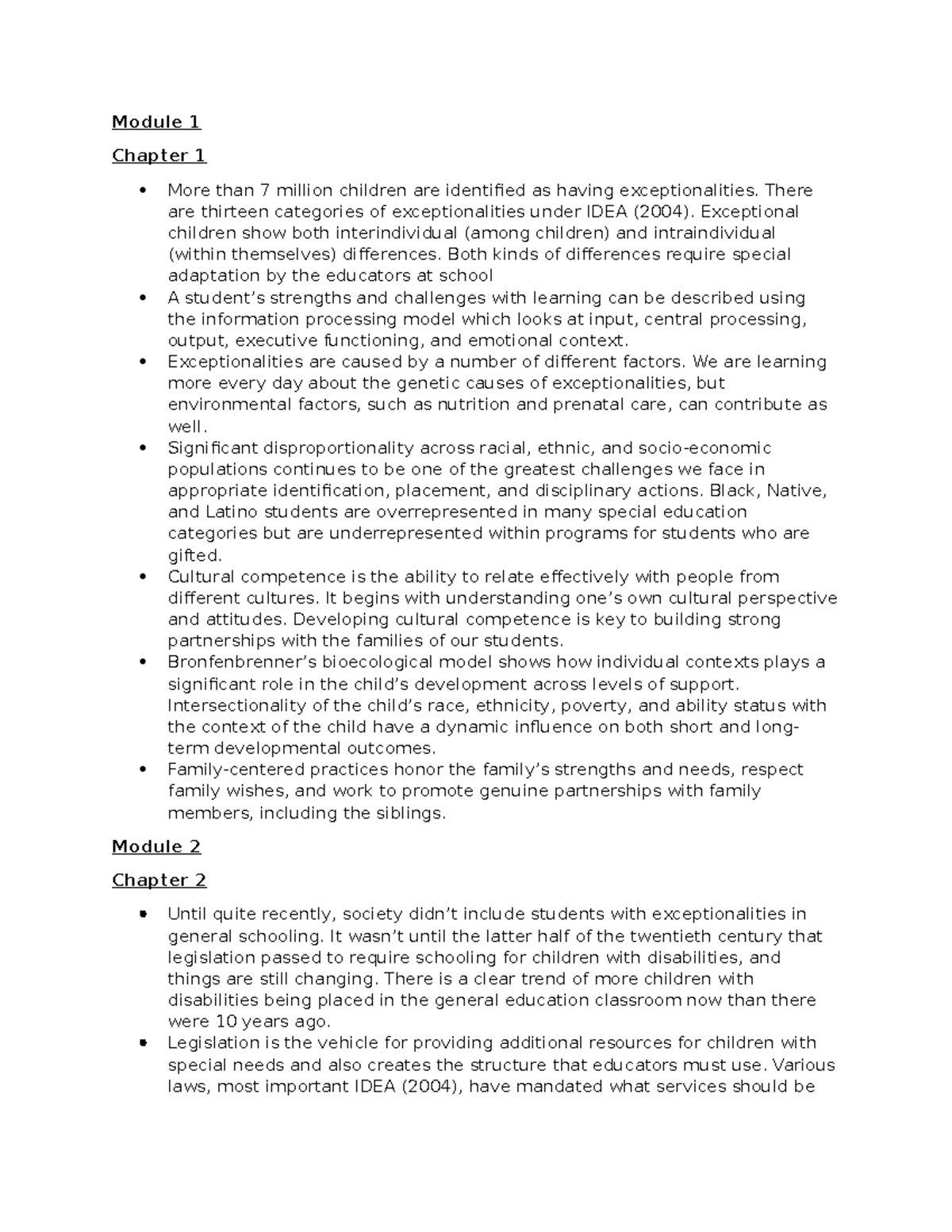 All Summaries from Each Module - Module 1 Chapter 1 More than 7 million ...