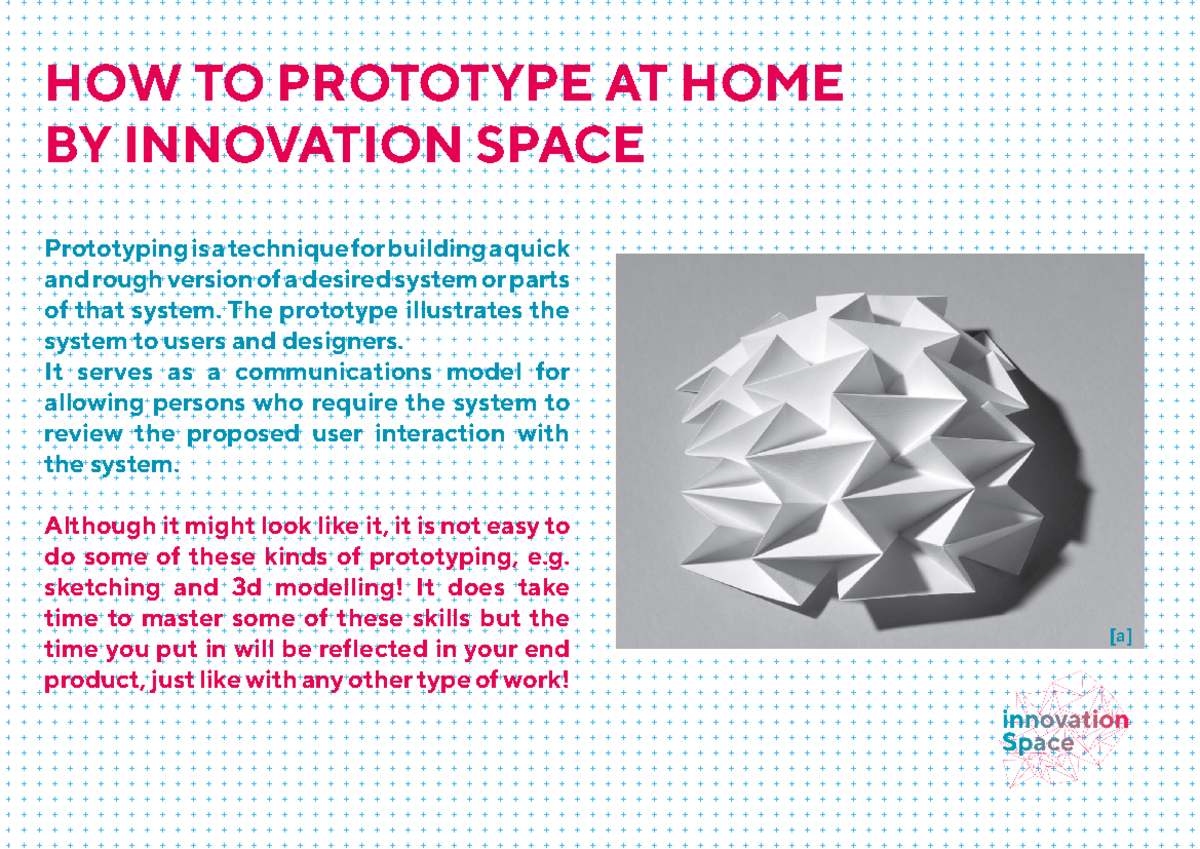 Prototyping at home by innovation Space Version 2 - HOW TO PROTOTYPE AT ...