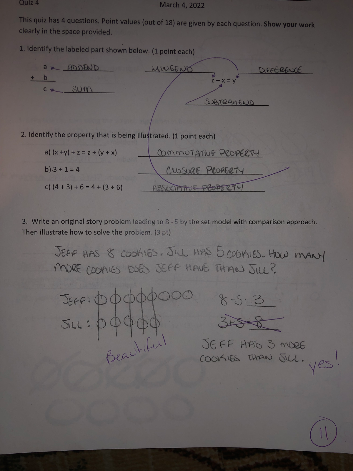 Number Systems and Operations Quiz 4 - MAT 106 - Studocu