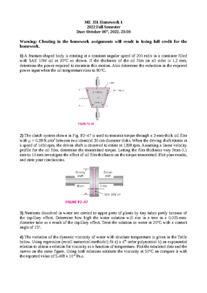 ES310 - eee - Fluid Mechanics - Studocu