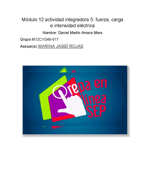 M12 S1 Energia potencial electrica PDF - Matemáticas y representaciones del sistema natural ...