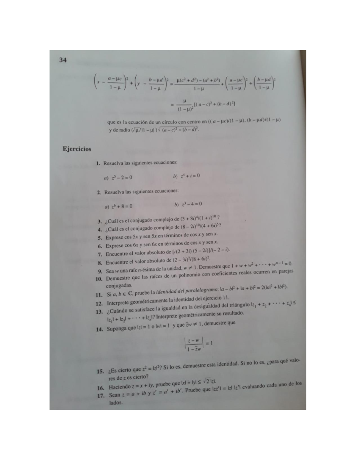 T3 PDF Análisis Básico de Variable compleja. Jerrold E. Marsden - 34 que es la ecuación de un ...