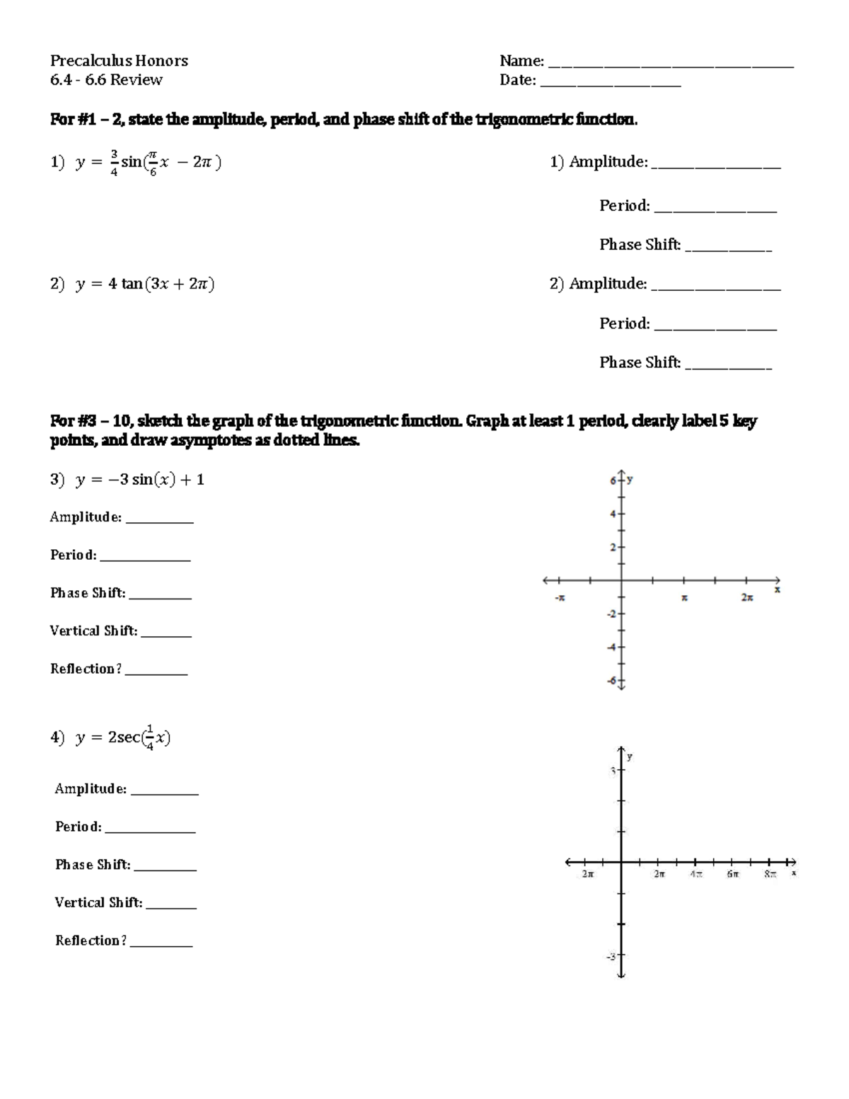 Unit 6 Test Review - The Study Guide. Will help your study ...