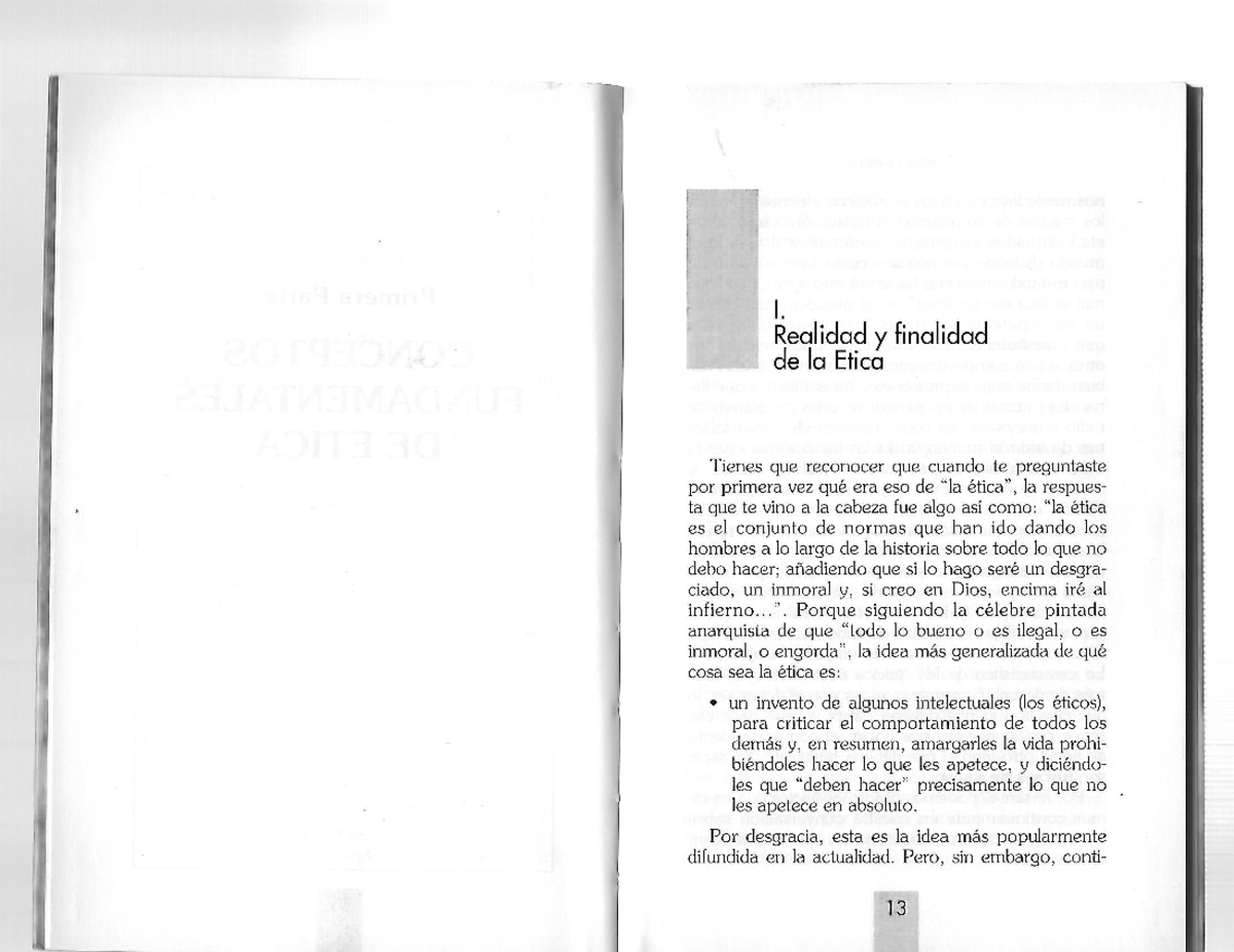 1. Mahillo, J. - tica y Vida - I. Realidad y finalidad de la Etica ...