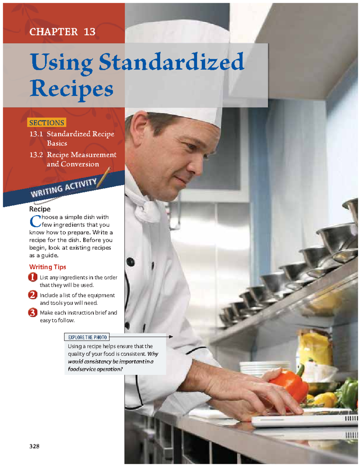 14. Chapter 13 - Using Standardized Recipes - CHAPTER 13 Using ...