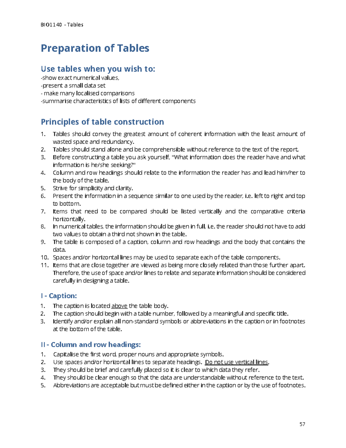 BIO1140 Table W23 - practice exercises - BIO1140 ‐ Tables 57 ...