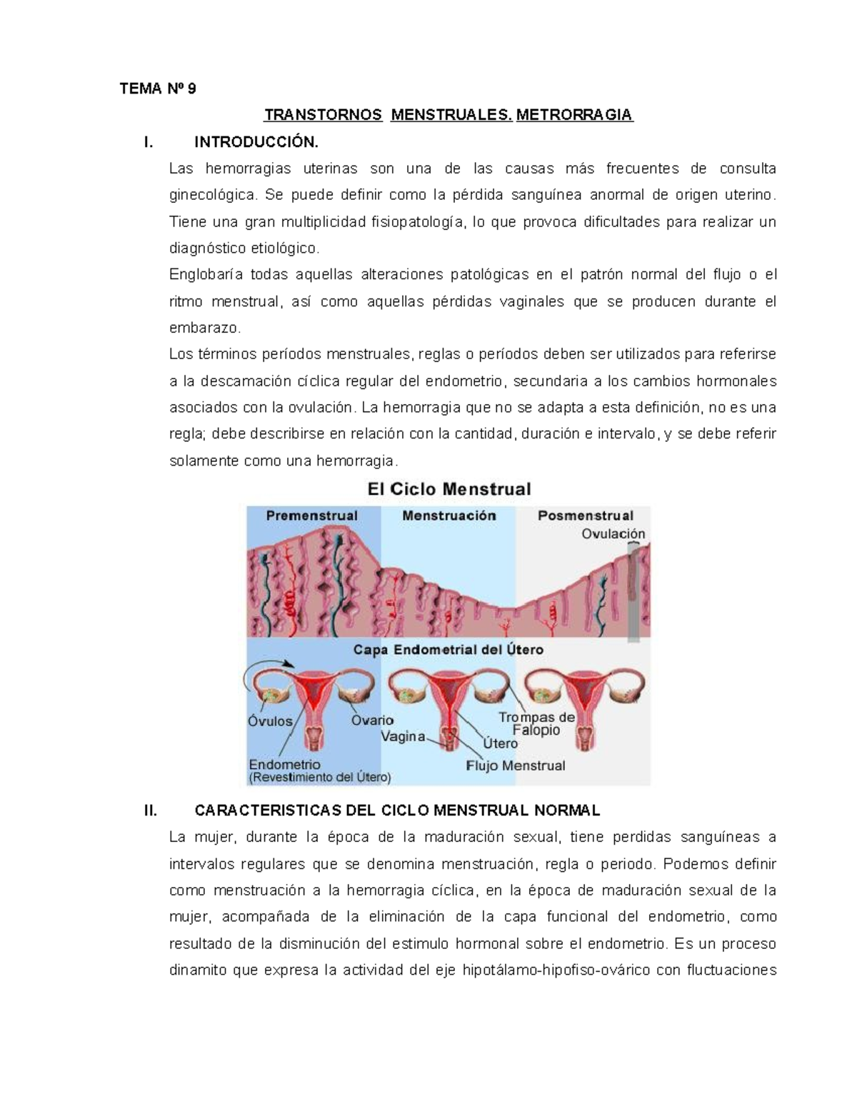 Metrorragias - Resumen Gastroenterologia - TEMA Nº 9 TRANSTORNOS ...