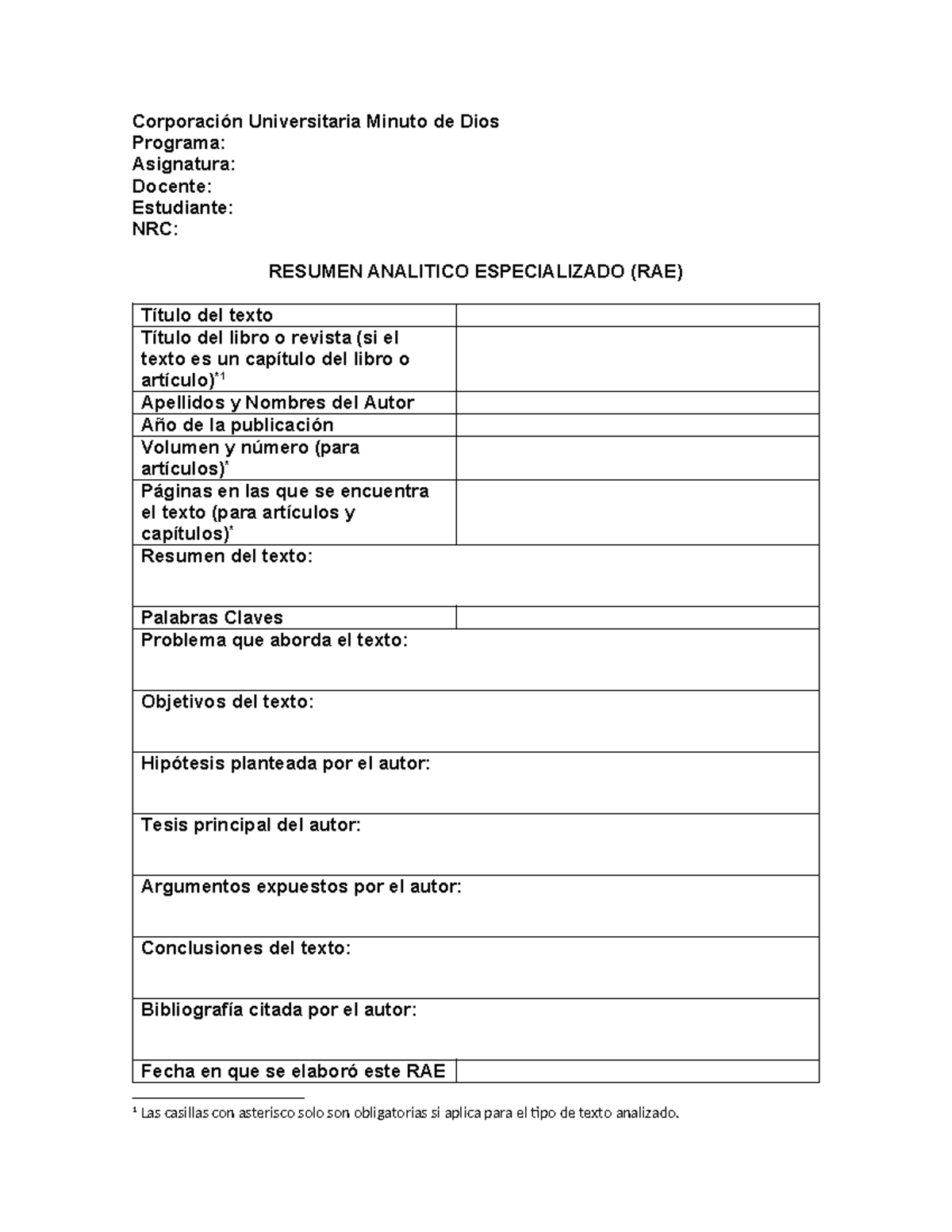 Formato de RAE (3) - gggggg - Corporación Universitaria Minuto de Dios ...