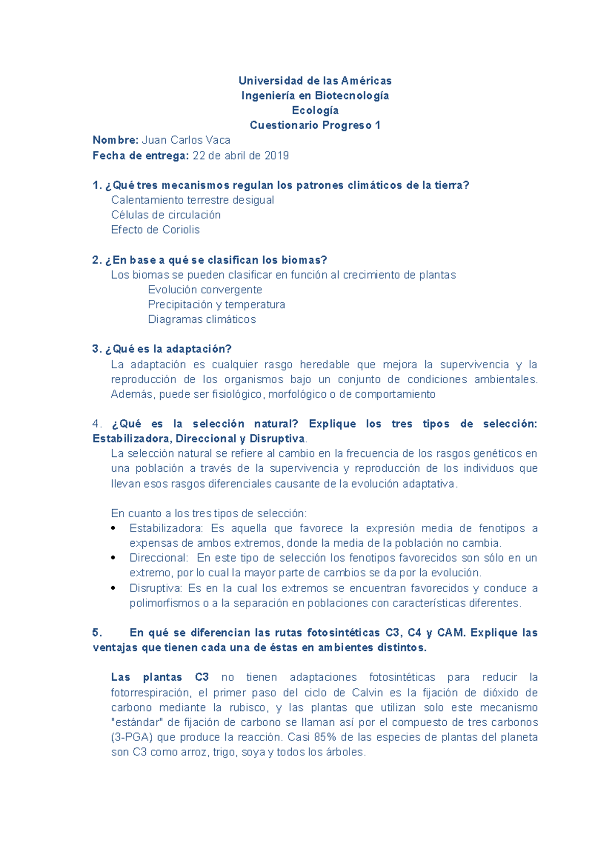 Examen 20 Marzo 2019, preguntas y respuestas - Universidad de las Américas Ingeniería en - Studocu
