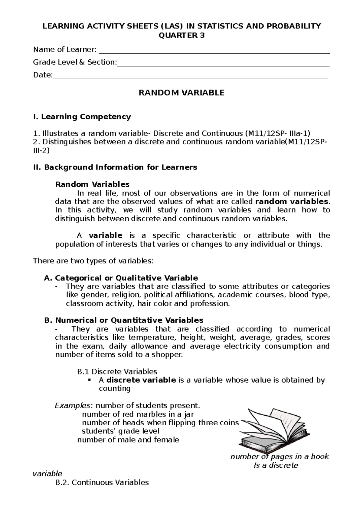 G11-Q1-1- Morito, Lenny ROSE D - LEARNING ACTIVITY SHEETS (LAS) IN ...