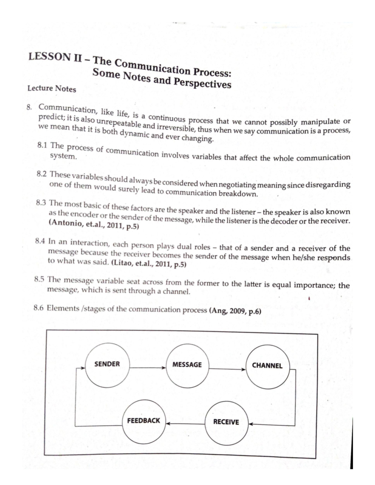 Inbound 1199248424268871449 - LESSON II The Communication Process: Some ...