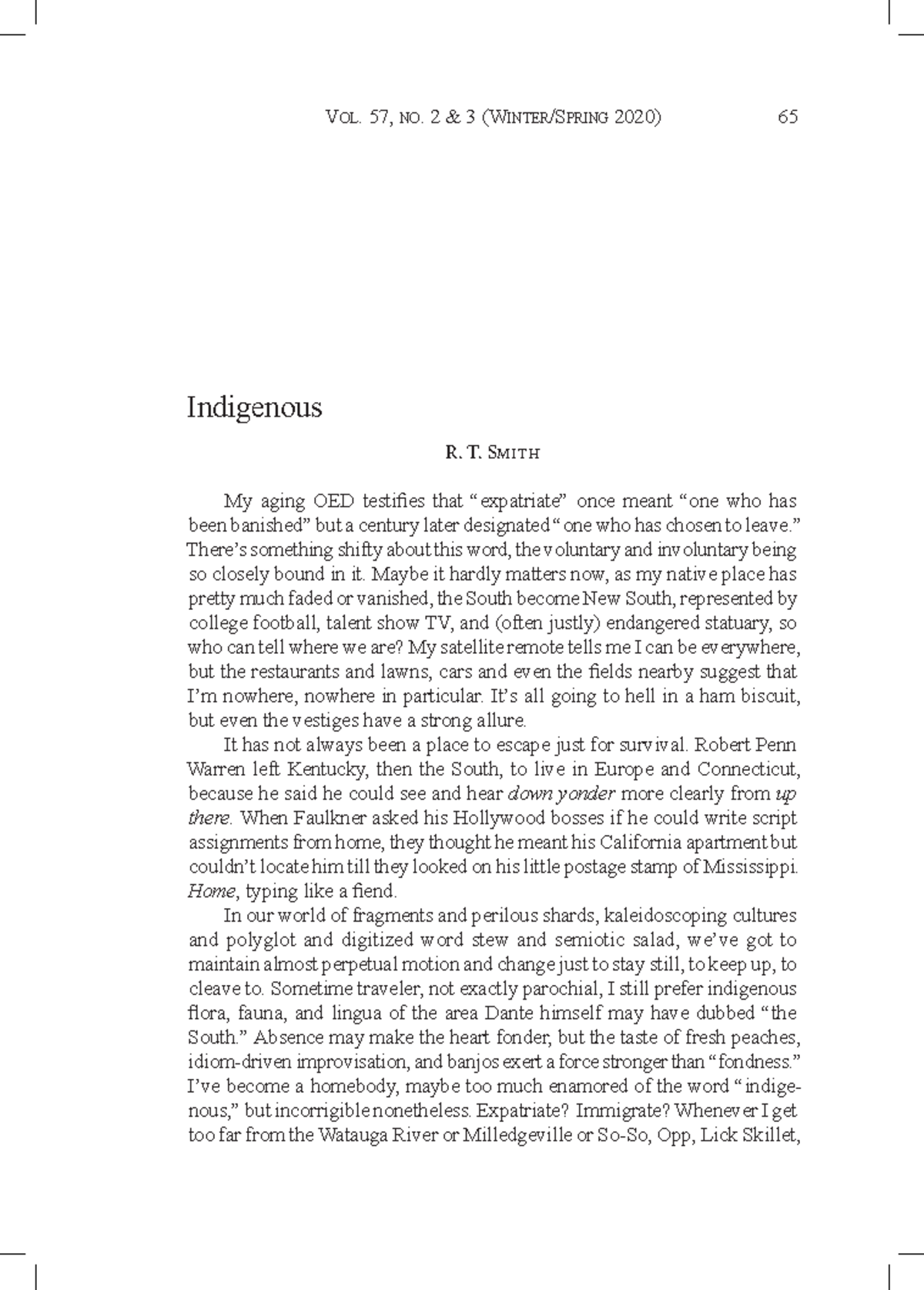 Indigenous - awefqwefqwer - V ol. 57, no. 2 & 3 (Winter/Spring 2020) 65 ...