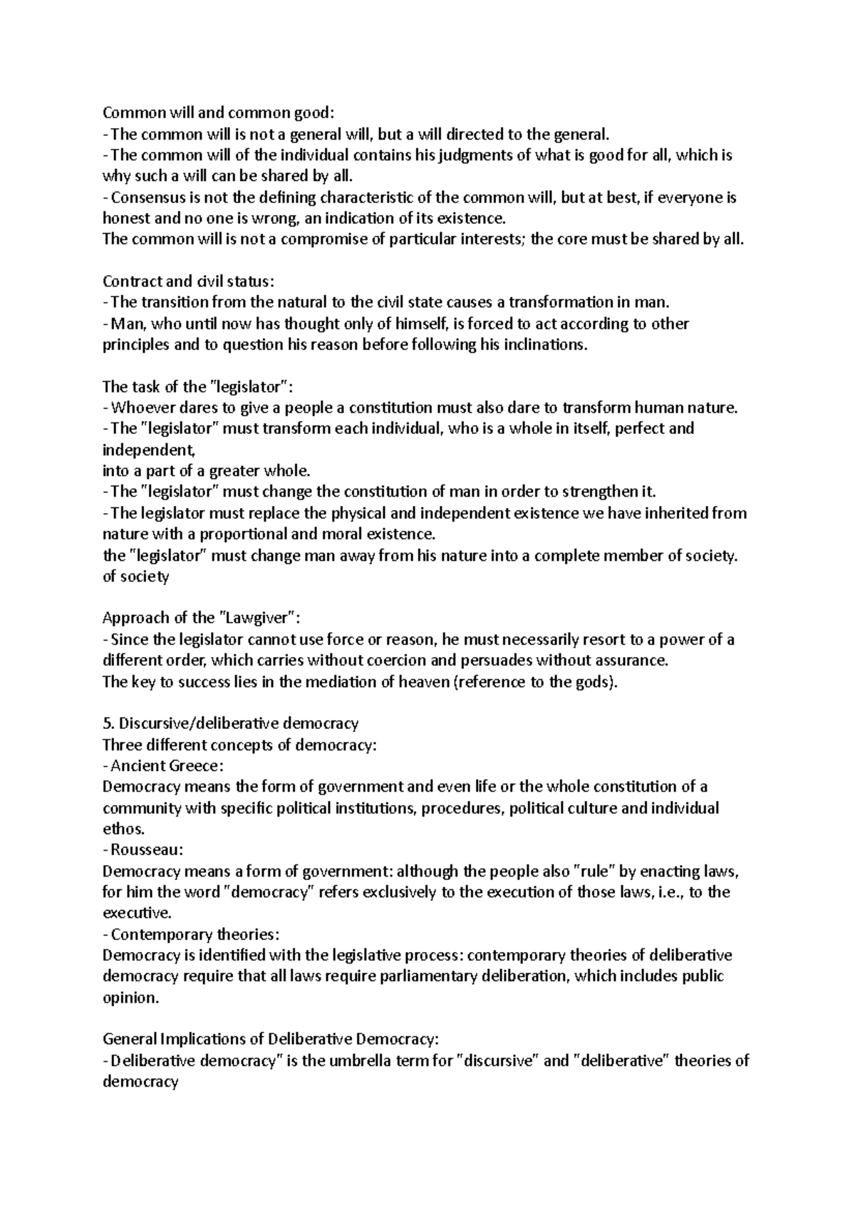 Common will and common good - Common will and common good: The common ...