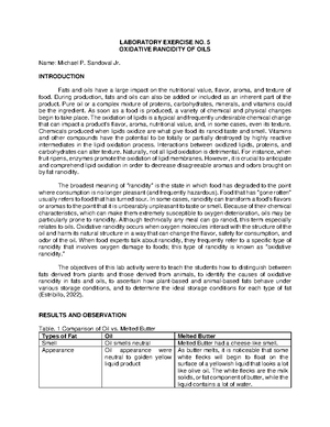 Laboratory-Exercise-4 - LABORATORY EXERCISE NO. 4 EMULSION PREPARATION Name: Michael P. Sandoval ...