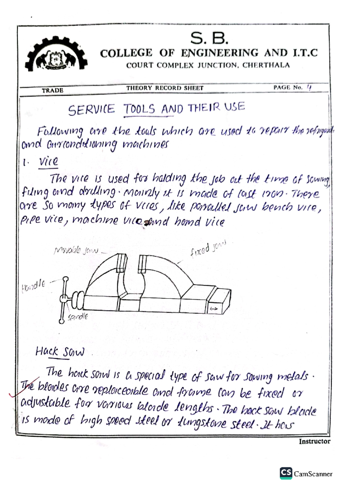 SB4 - Practical material - Mechanical Engineering - CamScanner - Studocu
