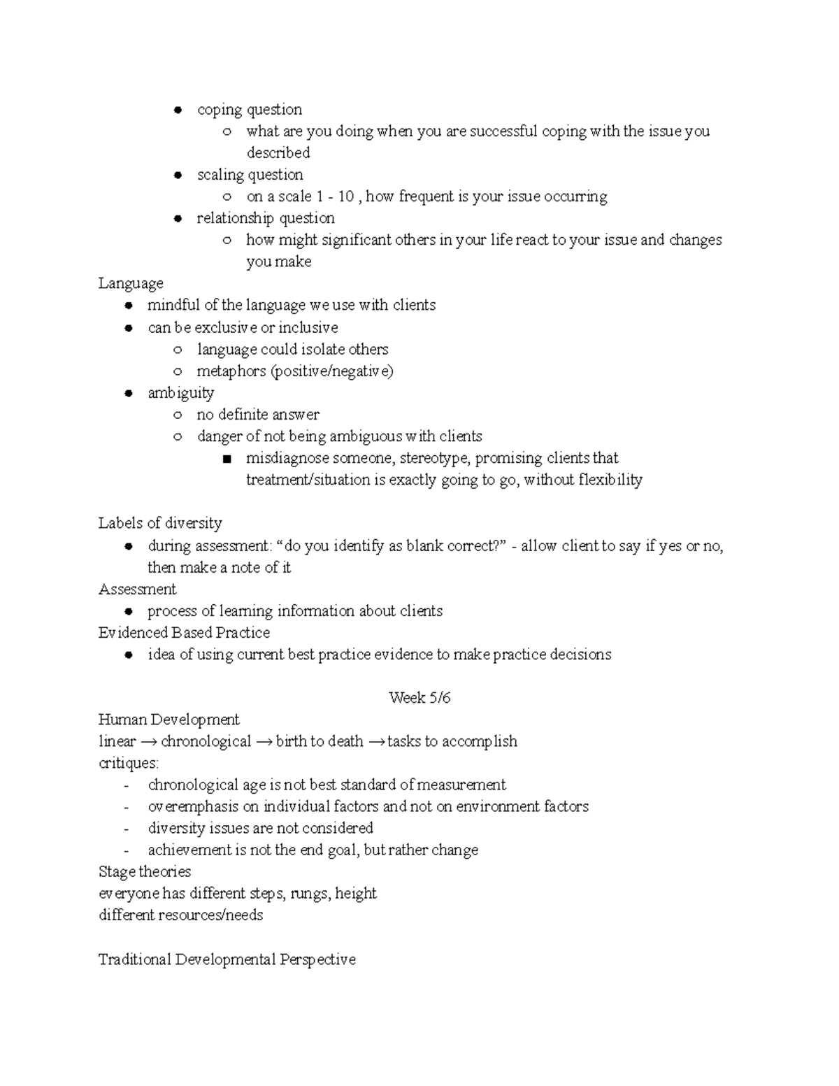 Sw 330 - This is the first half of a two-semester course covering the ...