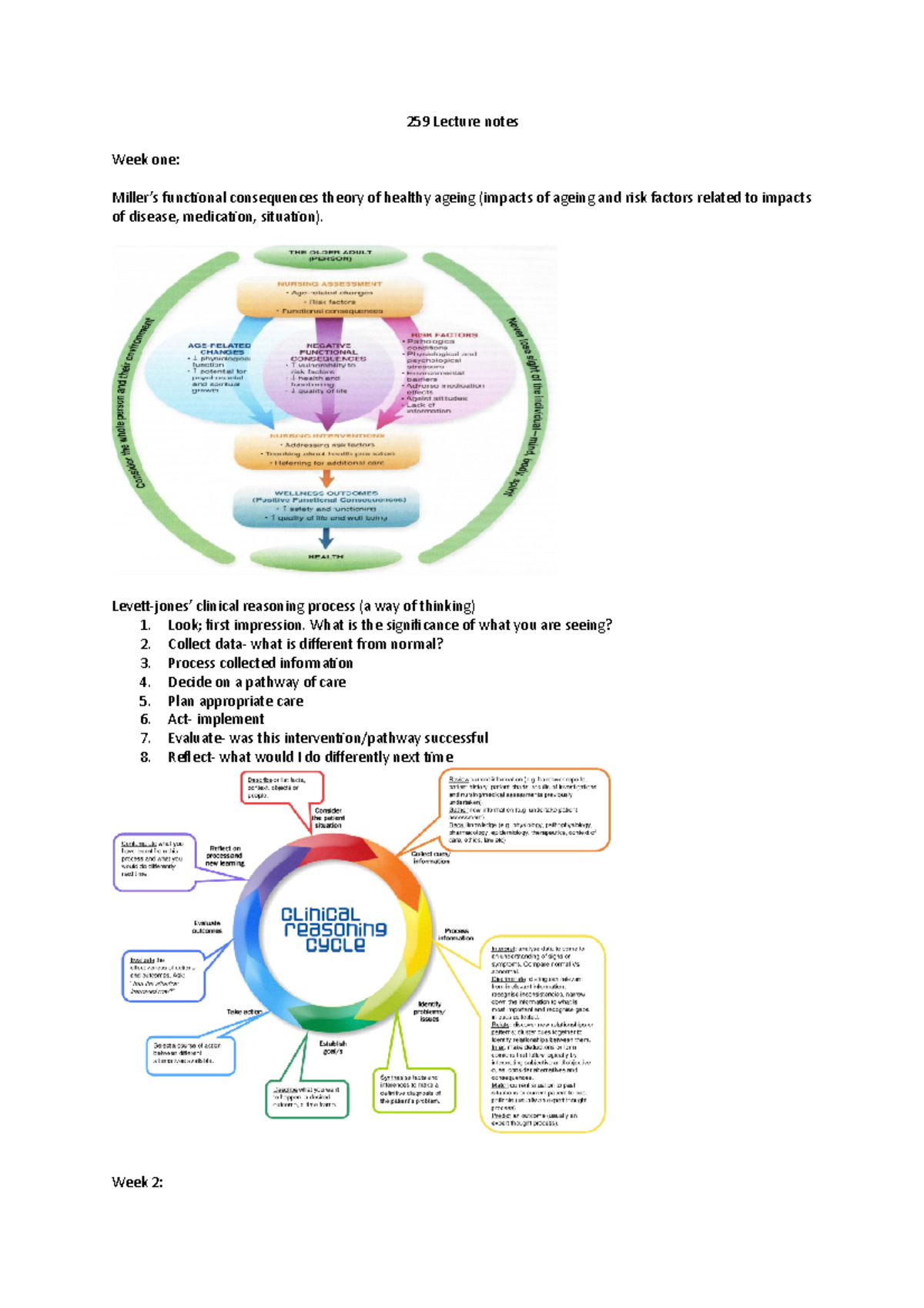 259 Lecture notes - 259 Lecture notes Week one: Miller’s functional ...