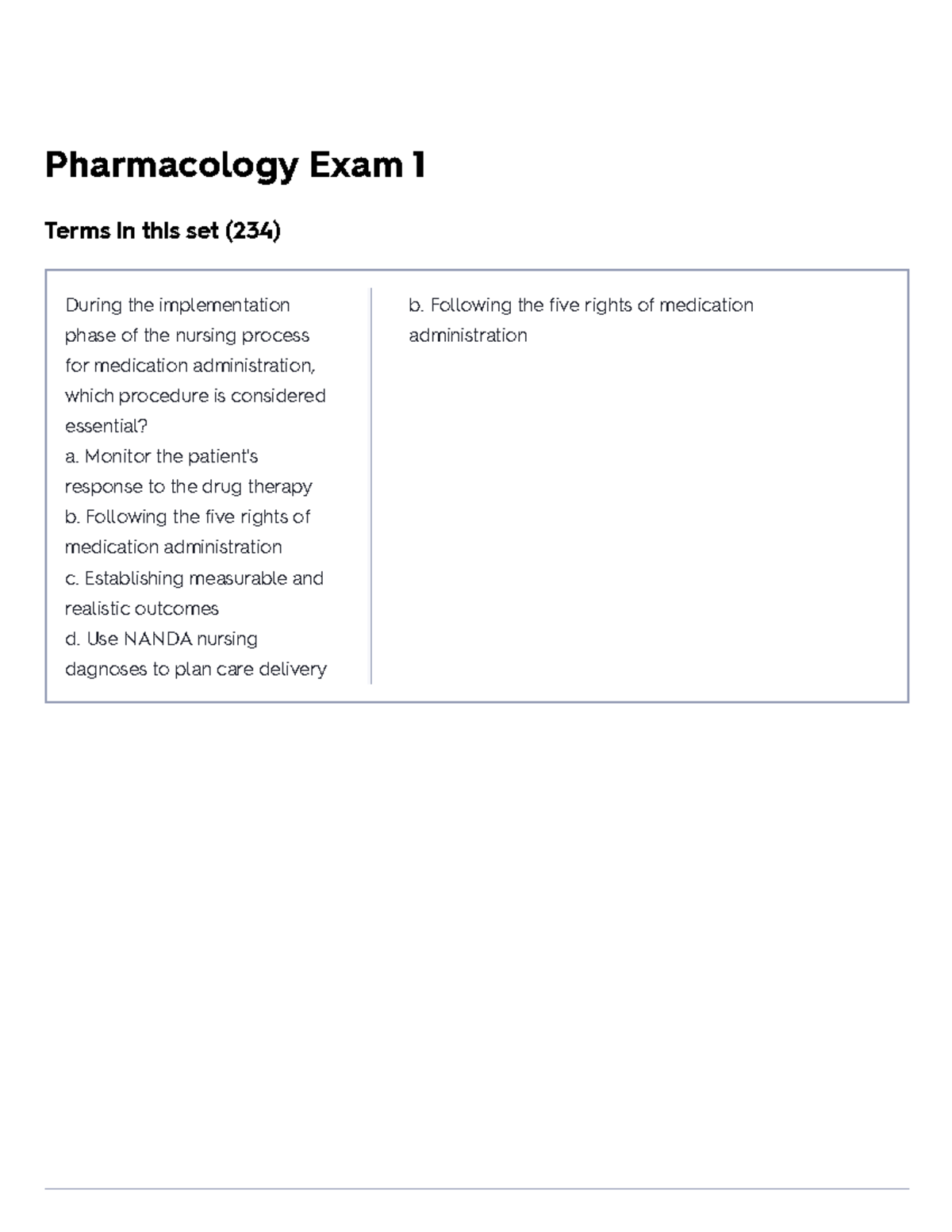 Pharmacology exam - Pharm test - Pharmacology Exam 1 Terms in this set ...