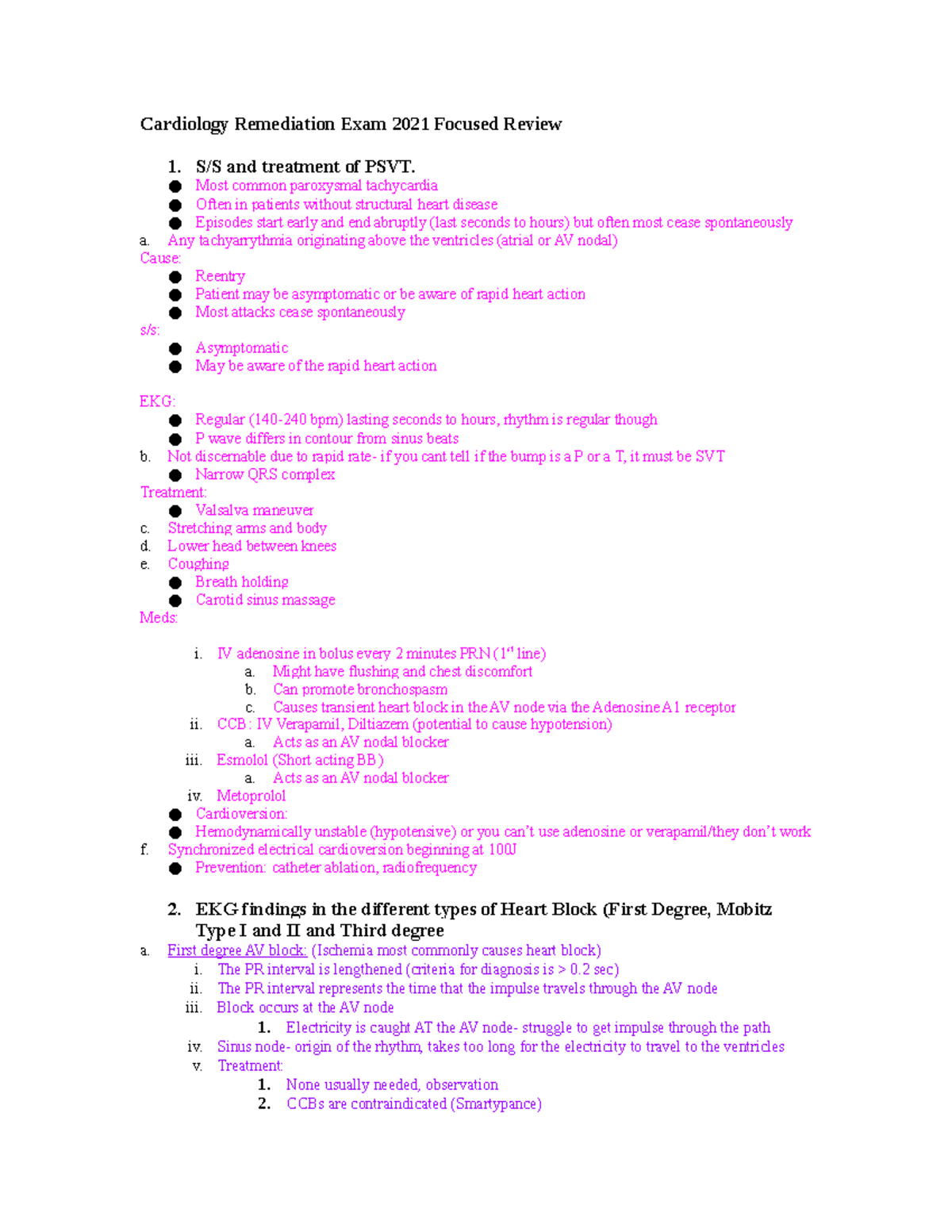 Focus Review CArdiology 2021[86] - Cardiology Remediation Exam 2021 ...