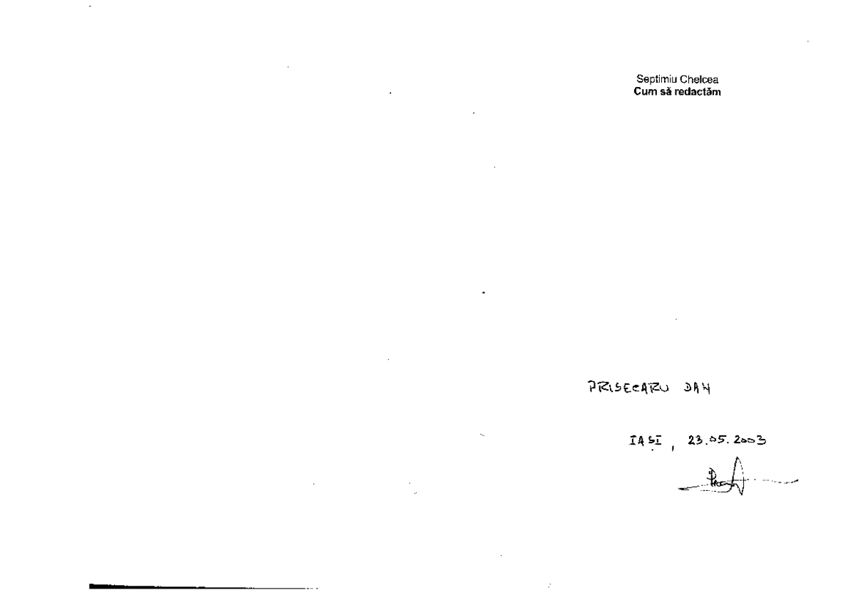 Prof.dr. Septimiu Chelcea, ,,Cum sa redactam o lucrare stiintifica ...