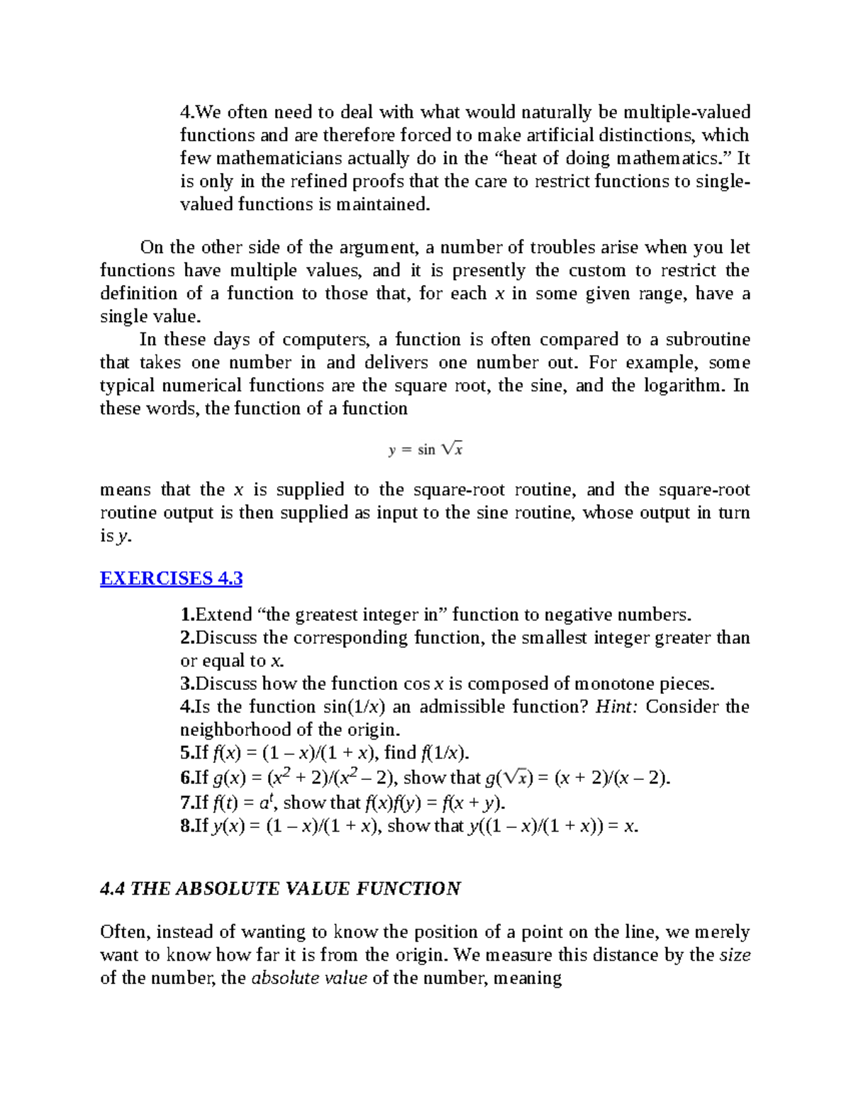 Methods of Mathematics Applied to Calculus, Probability, and Statistics ...