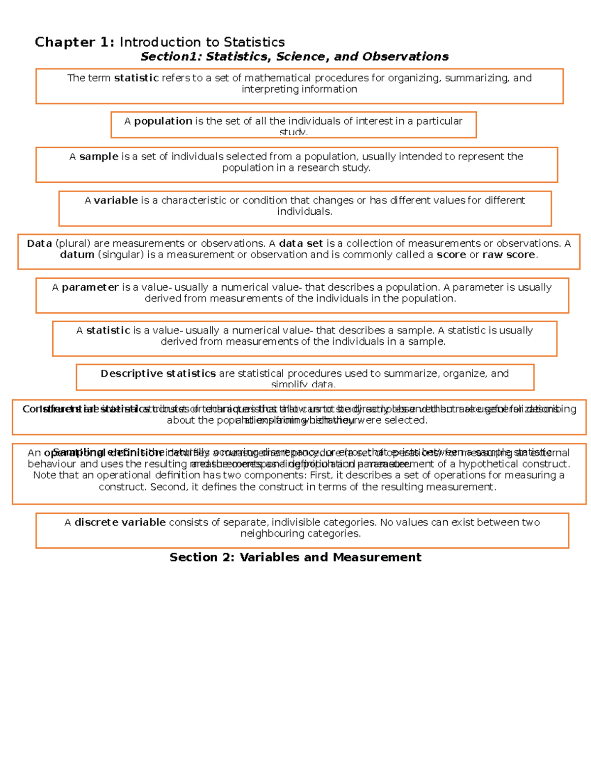 Chapter 1- Introduction to Statistics - Section1: Statistics, Science ...