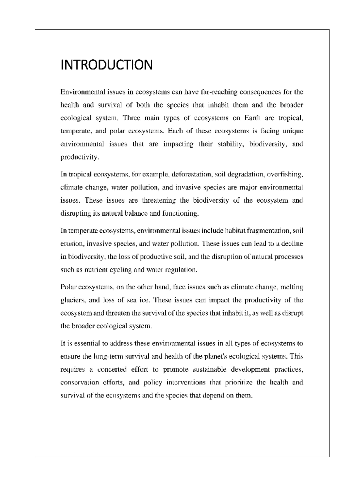 Environmental Assignment - BA( hons.) Geography - Studocu