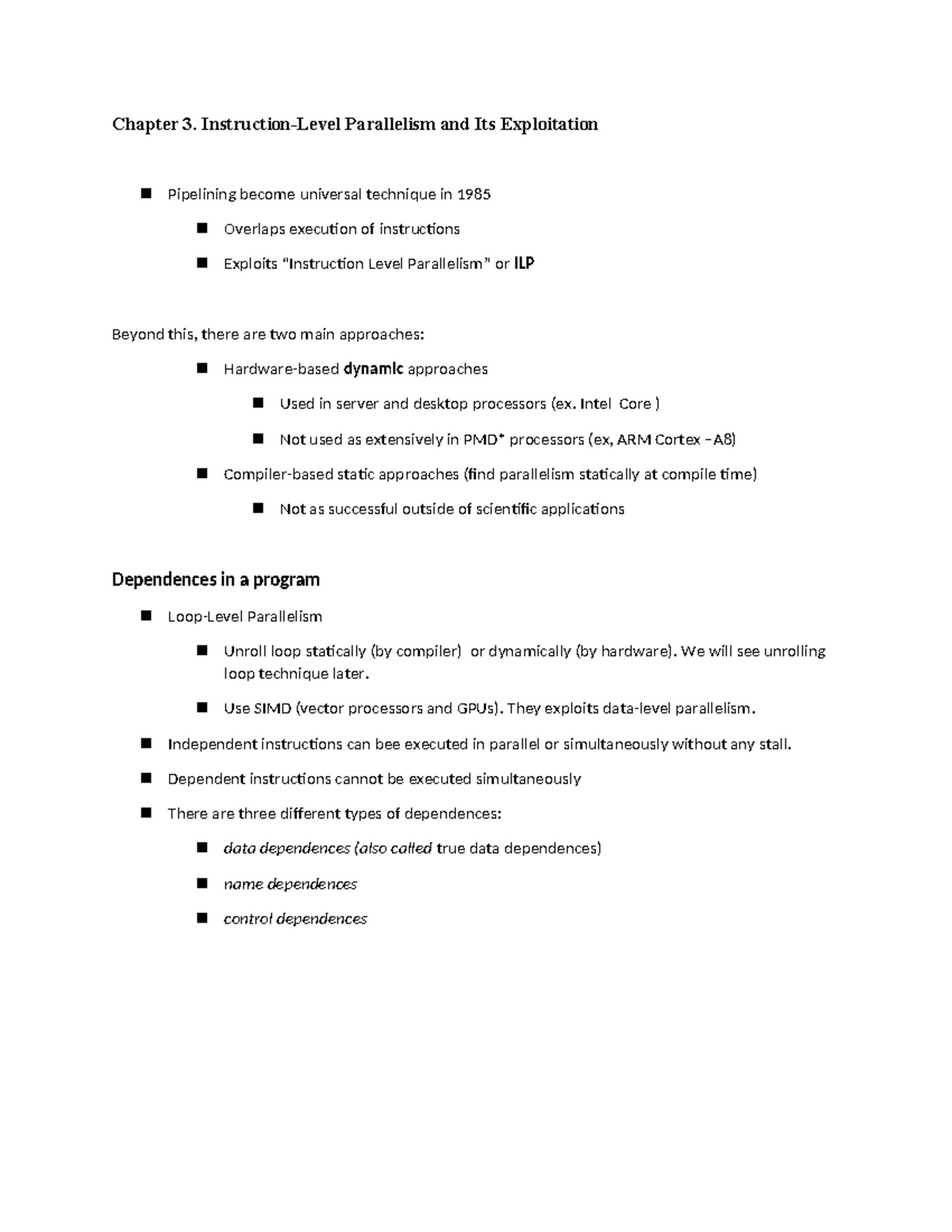 Chapter 3 - Infrastruktura e TI - Chapter 3. Instruction-Level Parallelism and Its Exploitation ...