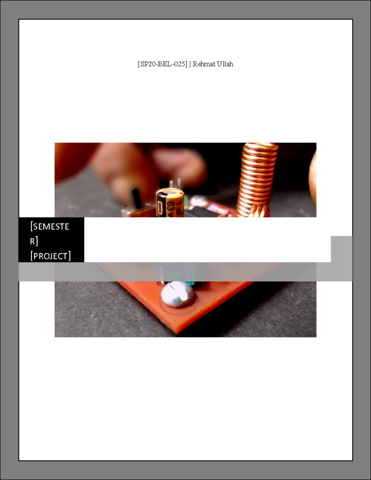 Mobile mini jammer electronics 1 project - [SP20-BEL-025] | Rehmat ...