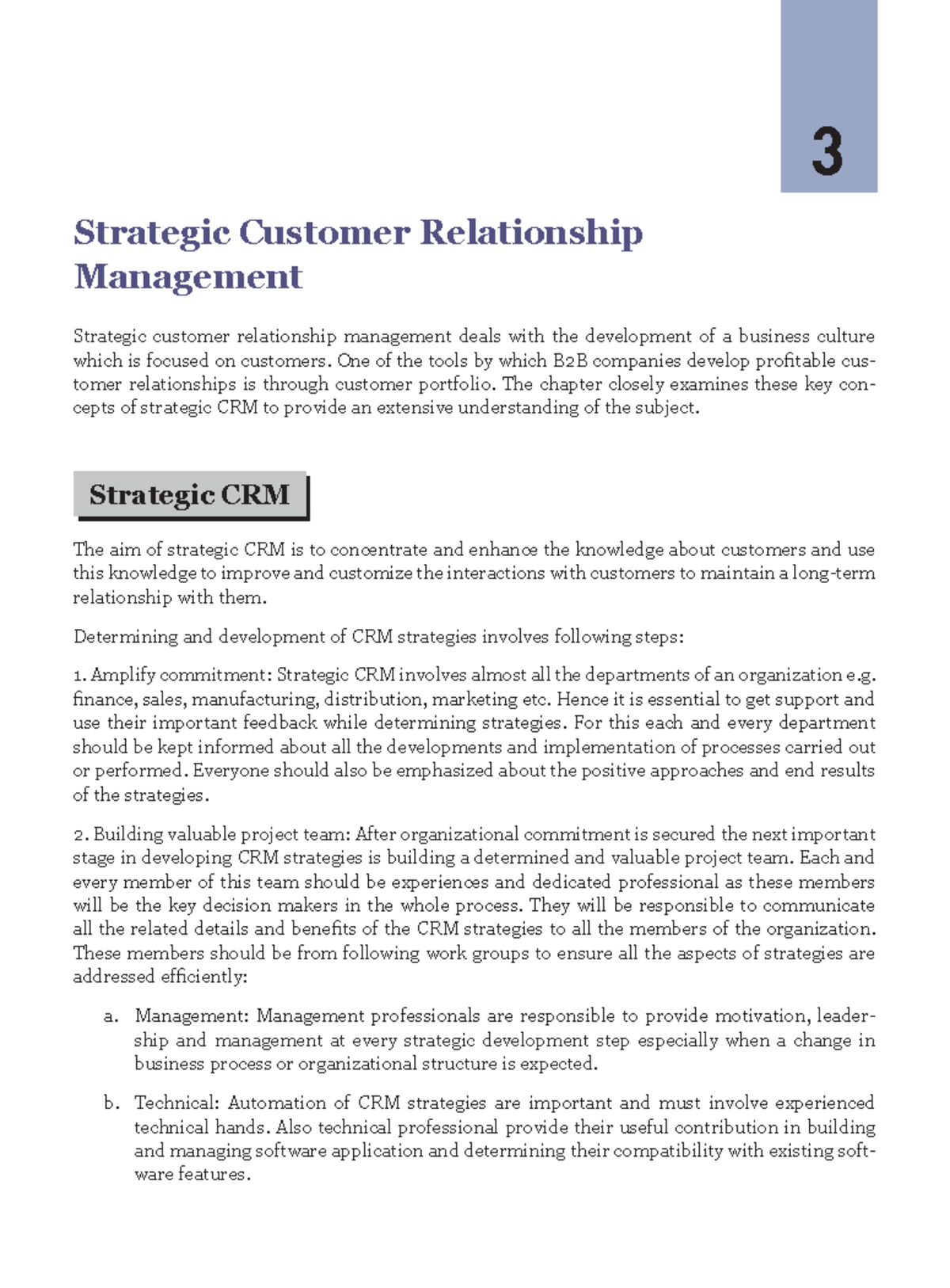 Module 5 Strategic CRM - 3 Strategic Customer Relationship Management ...
