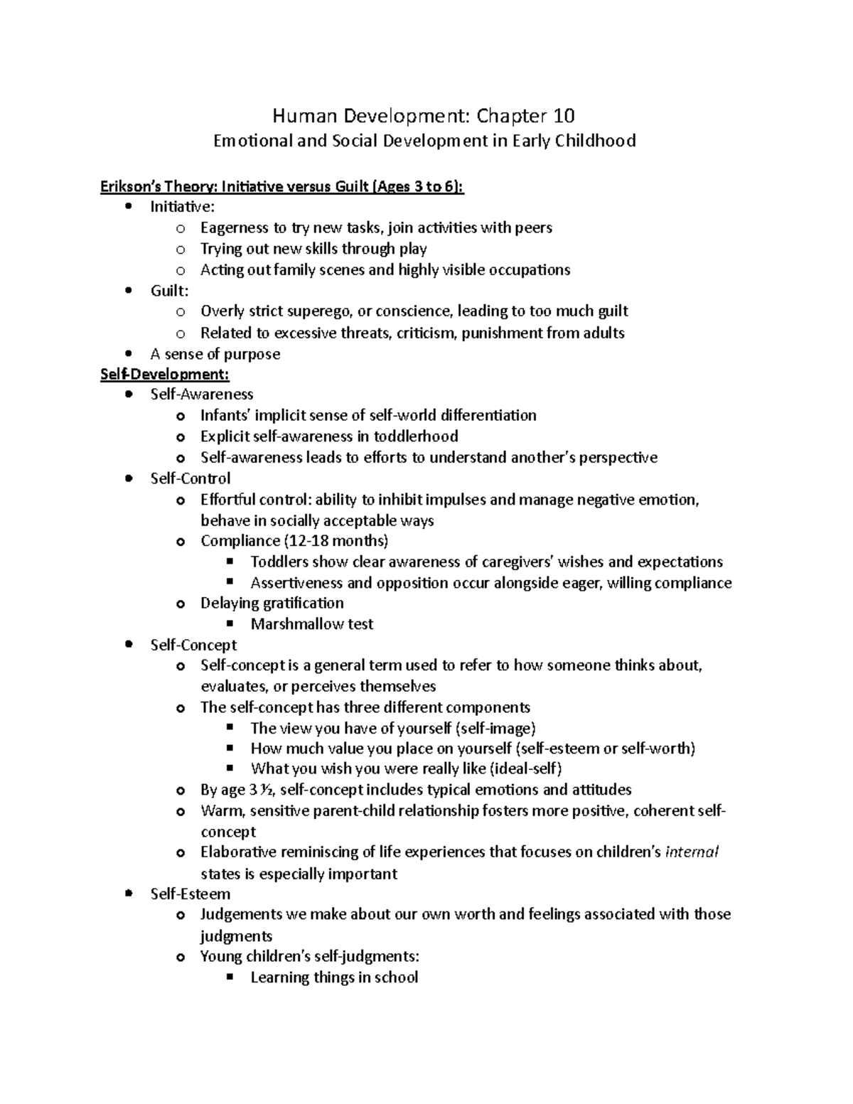 Chapter 10 - Emotional and Social Development in Early Childhood ...