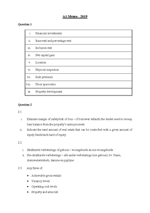 Comparable Sales Matrix Example Solution - **Suggested Answer Features ...