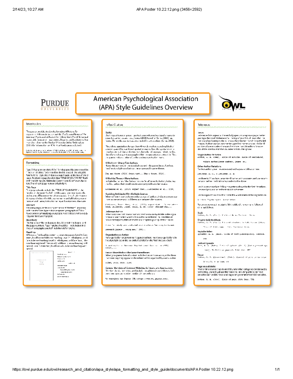 APA Poster 10.22.12 - APA Guidelines - ENG 311 - 2/14/23, 10:27 AM APA ...