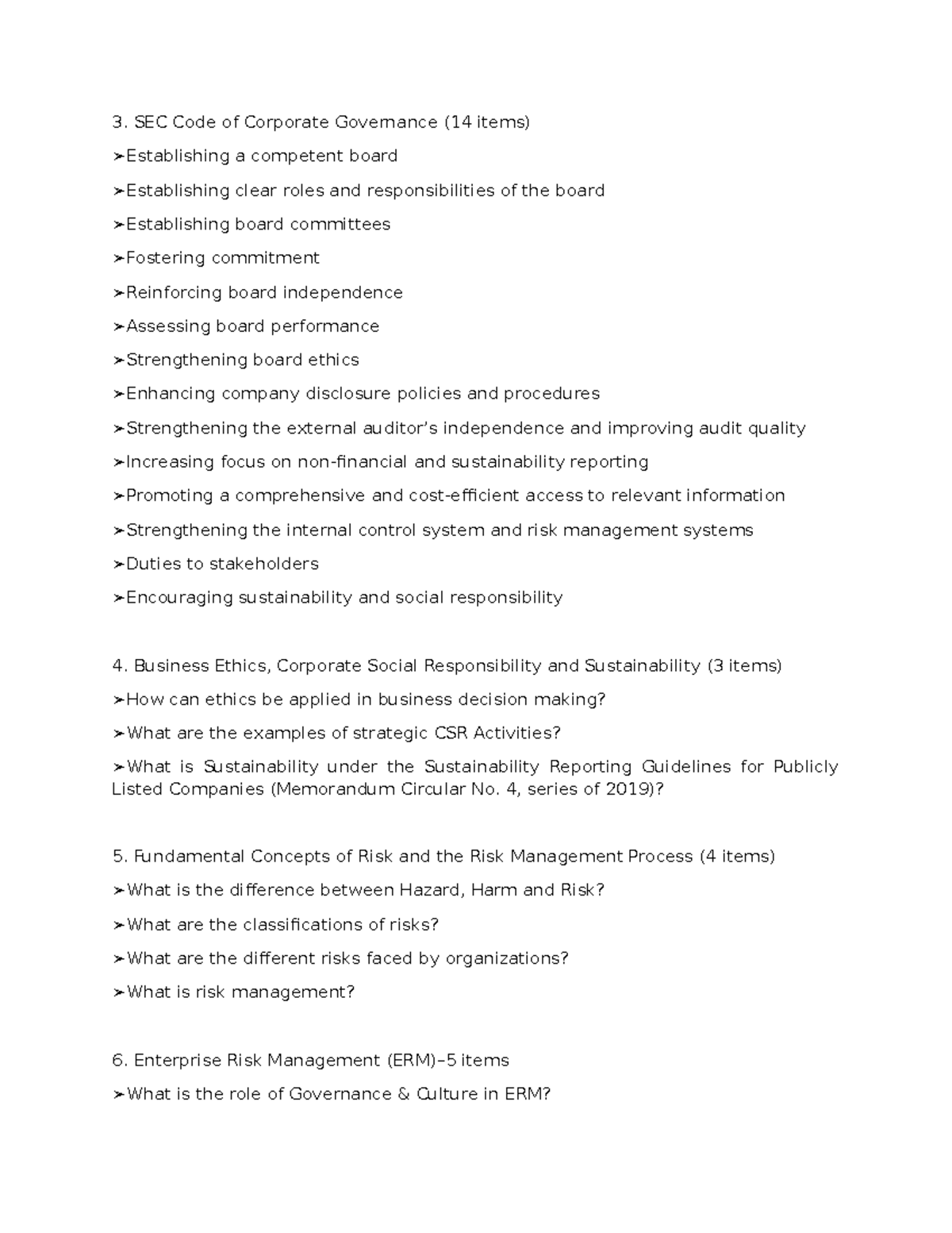 Governance - review materials - SEC Code of Corporate Governance (14 ...