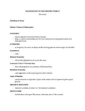 MMW Questionnaires-Final Output - Answer the following questions: 1. It ...