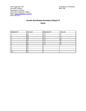 Answer Key Review Questions- Chapter 7 Chemical Reactions and ...
