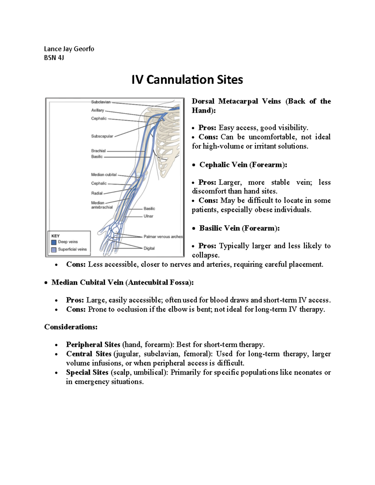 IV Canula AND Gauge - Lance Jay Georfo BSN 4 J IV Cannula)on Sites ...