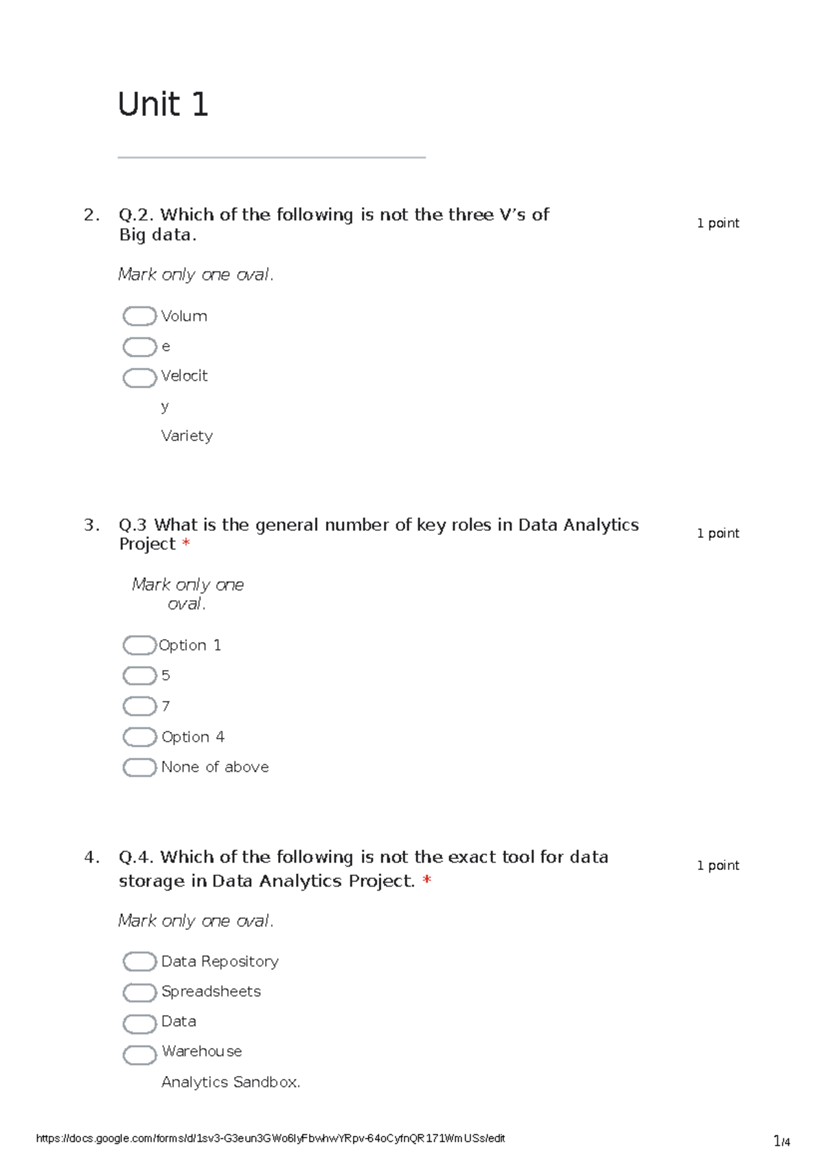 Unit 1 - questions - docs/forms/d/1sv3-G3eun3GWo6lyFbwhwYRpv ...