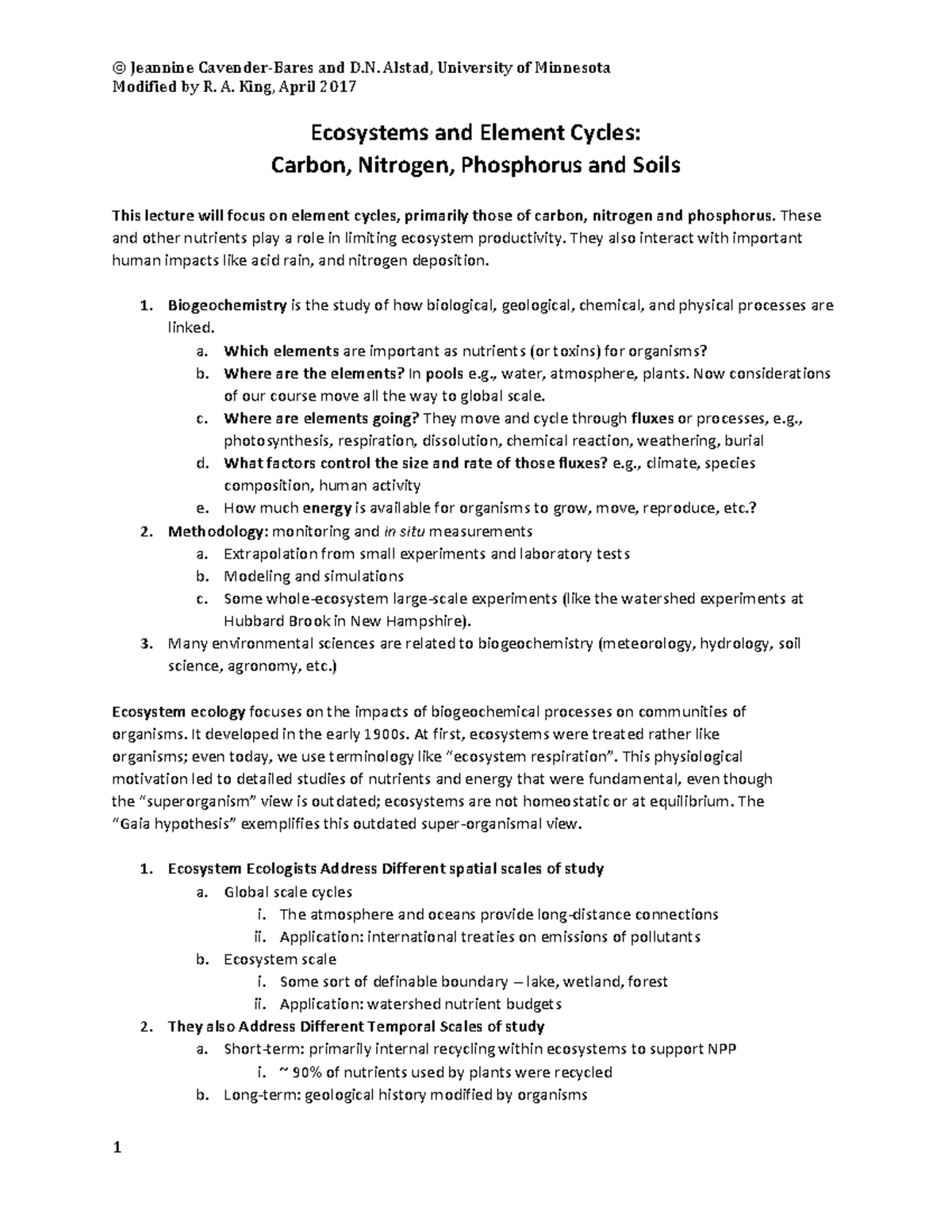 Lecture 23 Ecosystem Ecology Notes Warning Tt Undefined Function 32 Warning Tt Undefined