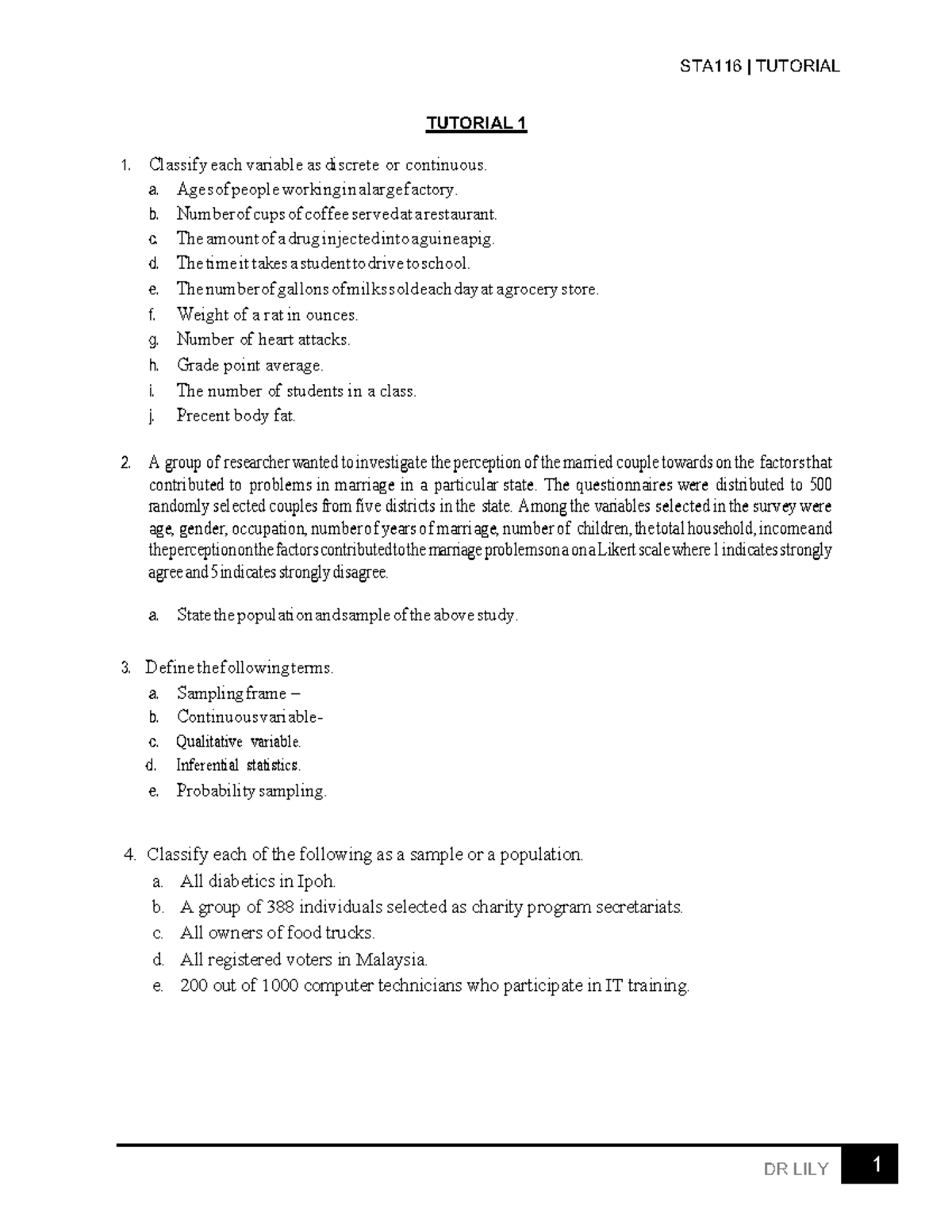 Tutorial 1 - learn how to solve digital electronics question - STA116 | TUTORIAL DR LILY 1 ...