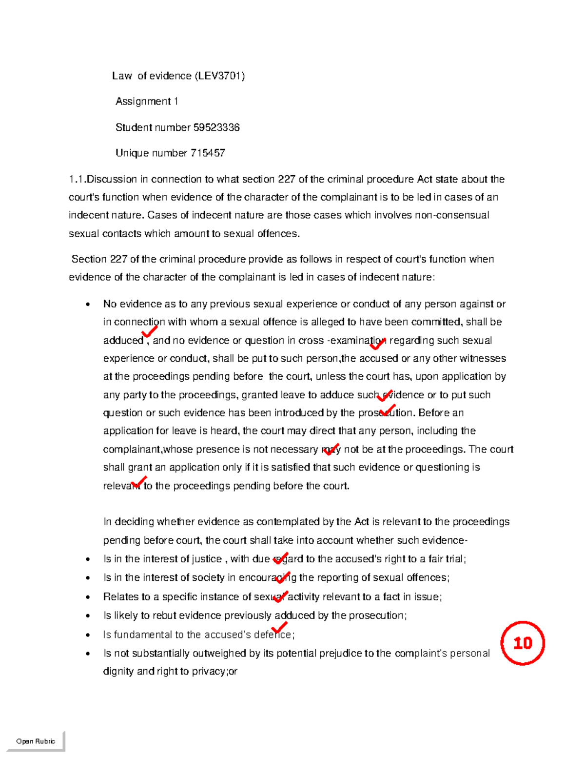 Evidence LAW - BRIEF GUIDELINE ON HOW TO ANSWER PROBLEM TYPE QUESTIONS ...