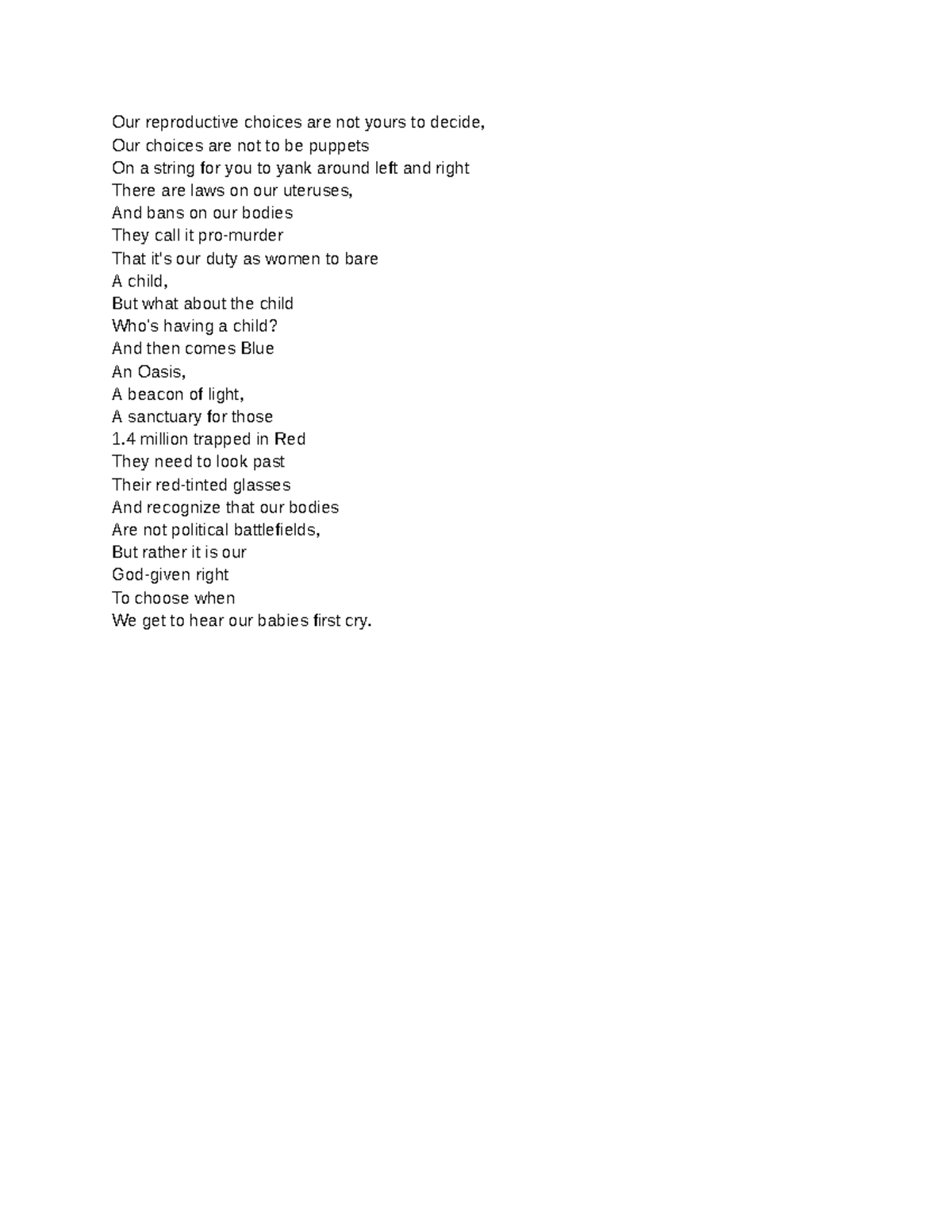 Abby Ramirez - Final Art for Advocacy Poem - Google Docs - Our ...