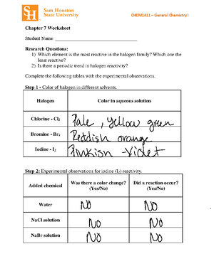 Ch. 6 Study Guide - General, Organic & Biological Chemistry, 5e ...