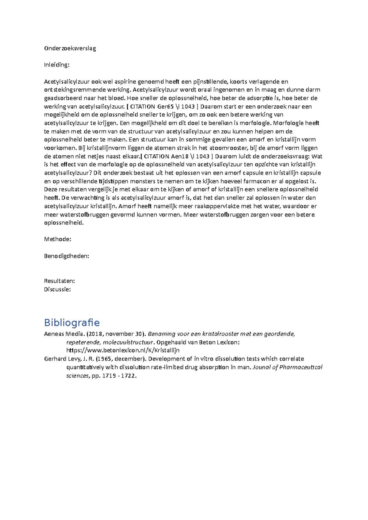 Onderzoeksverslag project - Onderzoeksverslag Inleiding ...